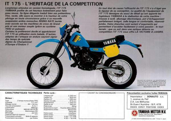 1982 Yamaha IT 175
